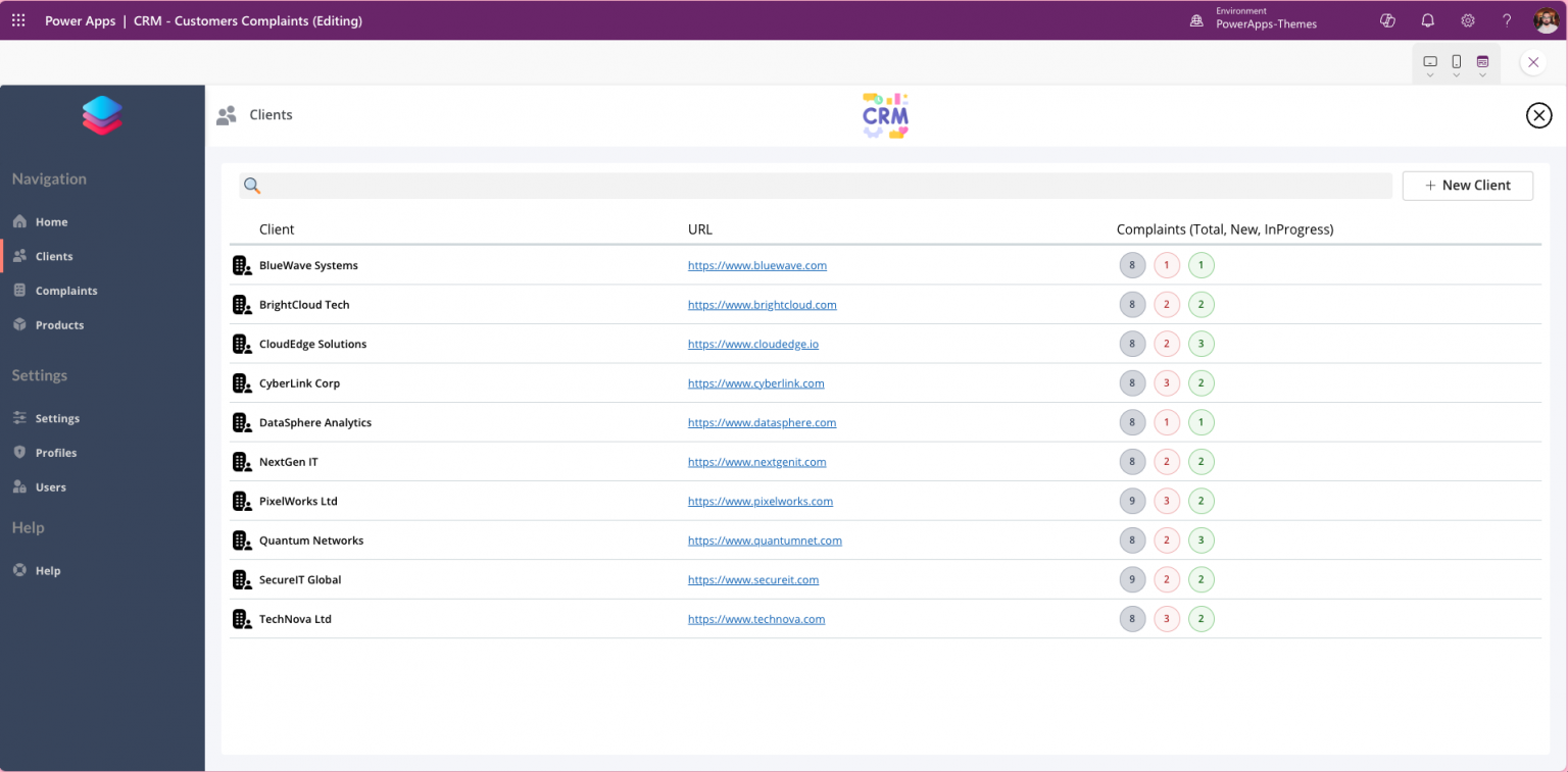 Download Customers Complaints CRM Power Apps Template 2026